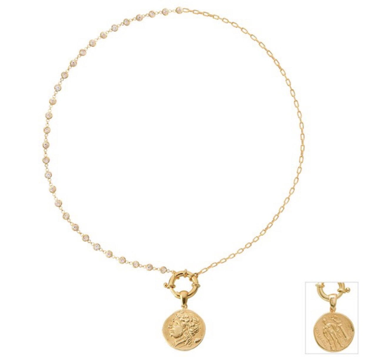 Caesar Necklace in Gold – House Of Natalia
